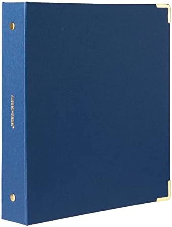 Mini Bookcloth Signature 3 Ring Binder, Office Supplies, Denim, 8” x 9 ...