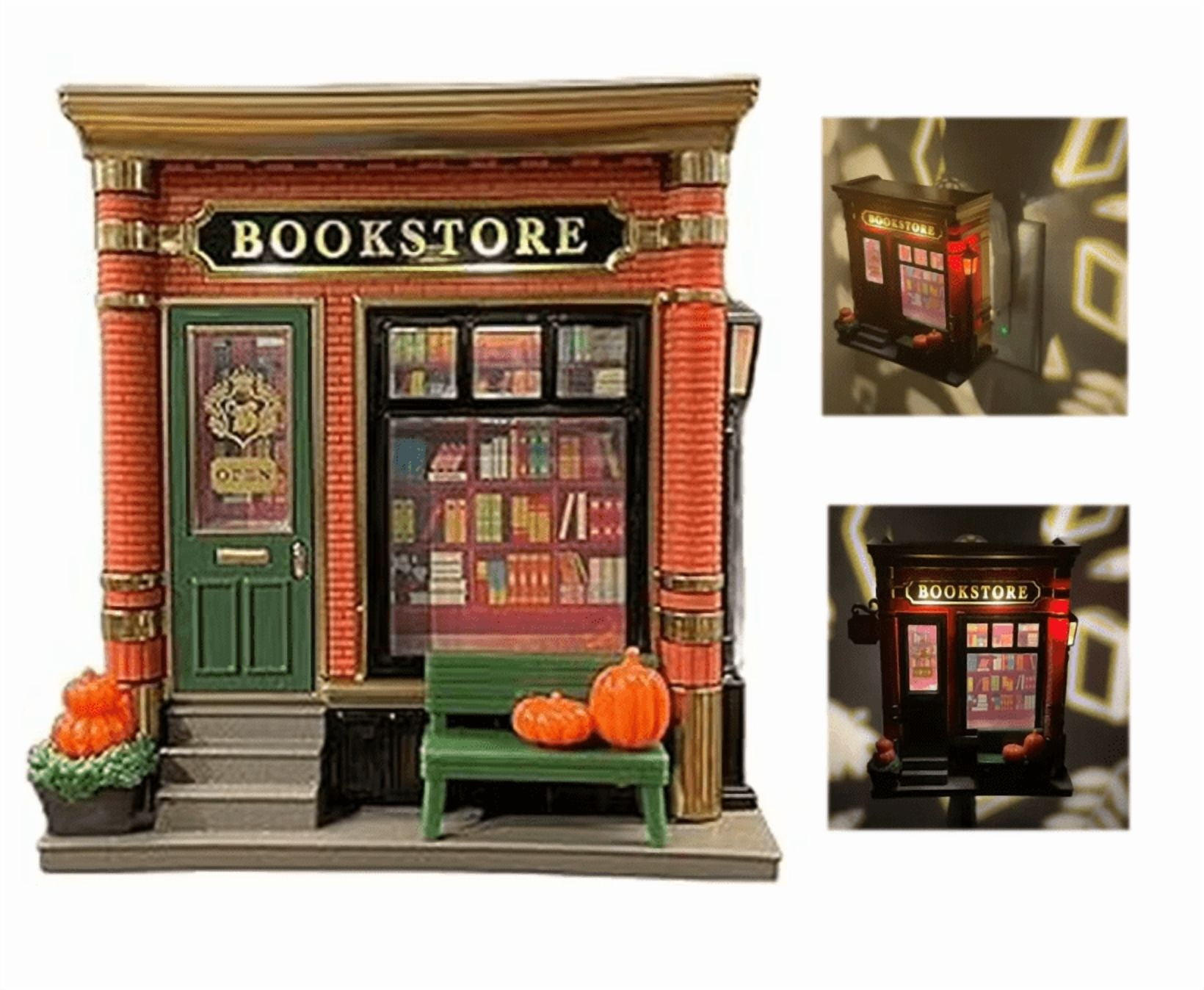 Mini Bookstore Plug-in Fragrance Diffuser & Projector with Warm LED ...