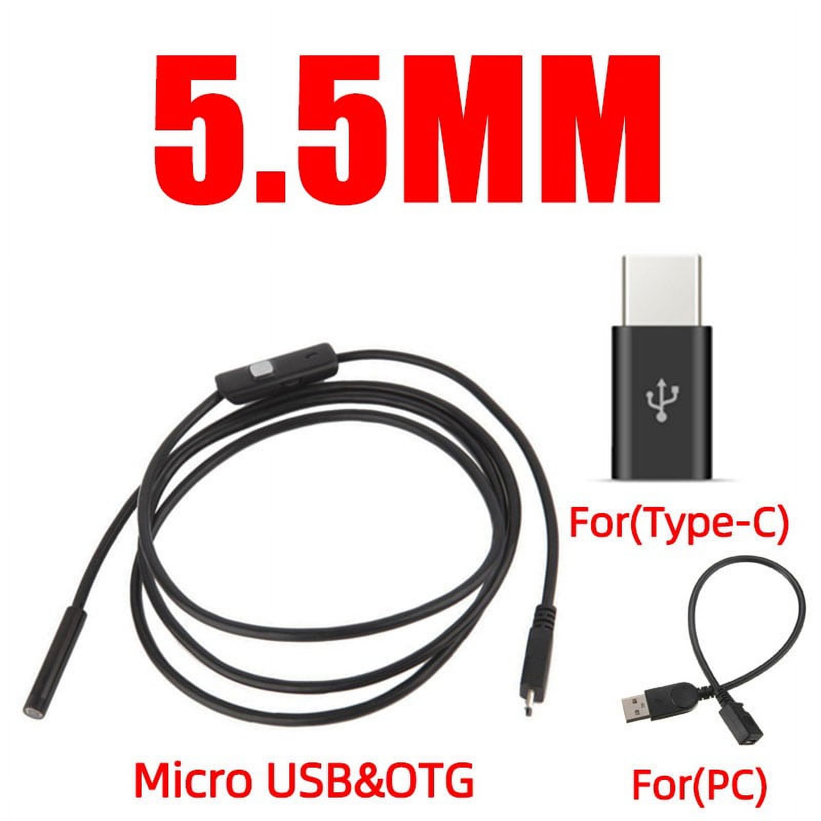 Mini Borescopes Endoscope Camera 7mm 5.5mm Micro USB Connector Flexible 6 LED Lights Waterproof ...