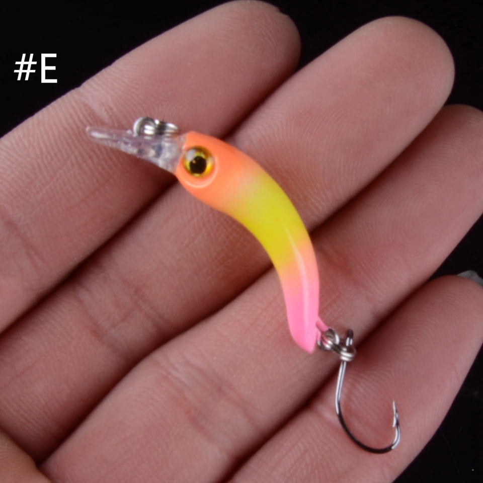 Mini Bow Shape Single Hook Road Runner False Bait Sea Bass Spinnerbait ...