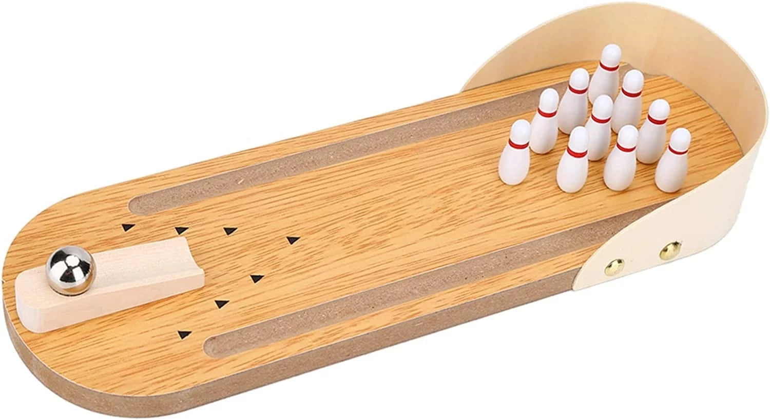 Mini Bowling Game, MODANU Mini Wooden Desktop Bowling Game Mini ...