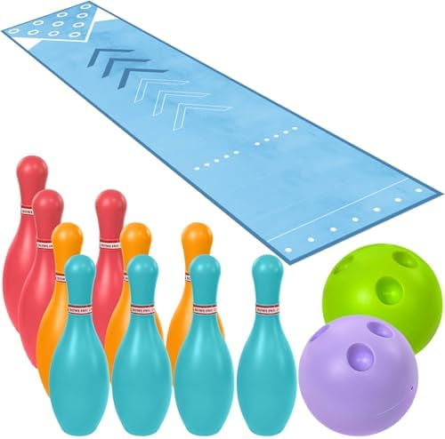 Mini Bowling Set for Family, Indoor & Outdoor Home Bowling Set, Bowling ...