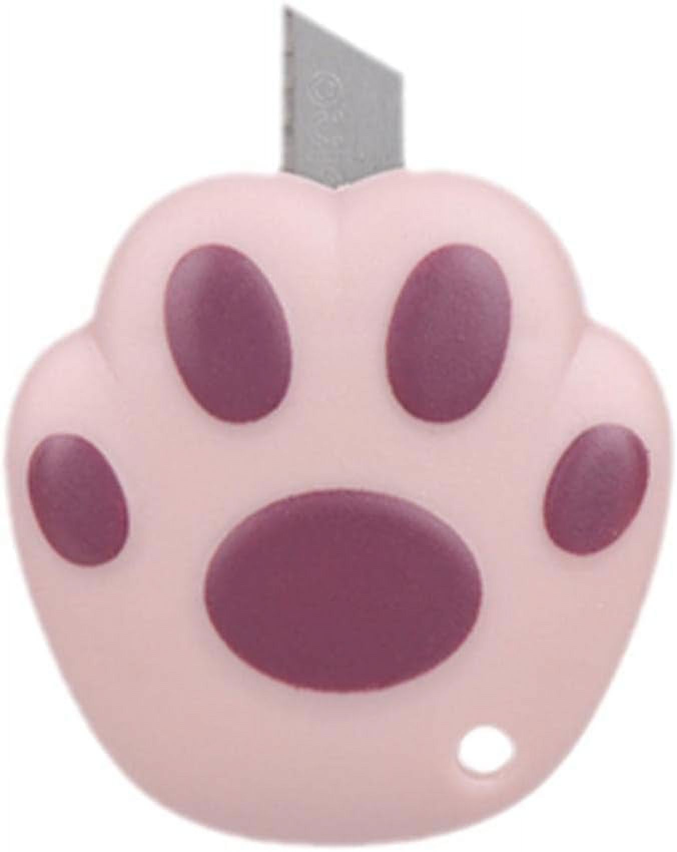 Mini Box Cutter Cat Paw Shaped Utility Knives Retractable Letter Opener ...