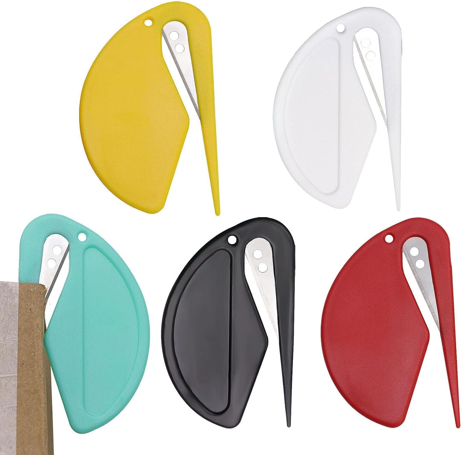 Mini Box Cutter - Durable Envelope Slitter with Safety Concealed Razor ...