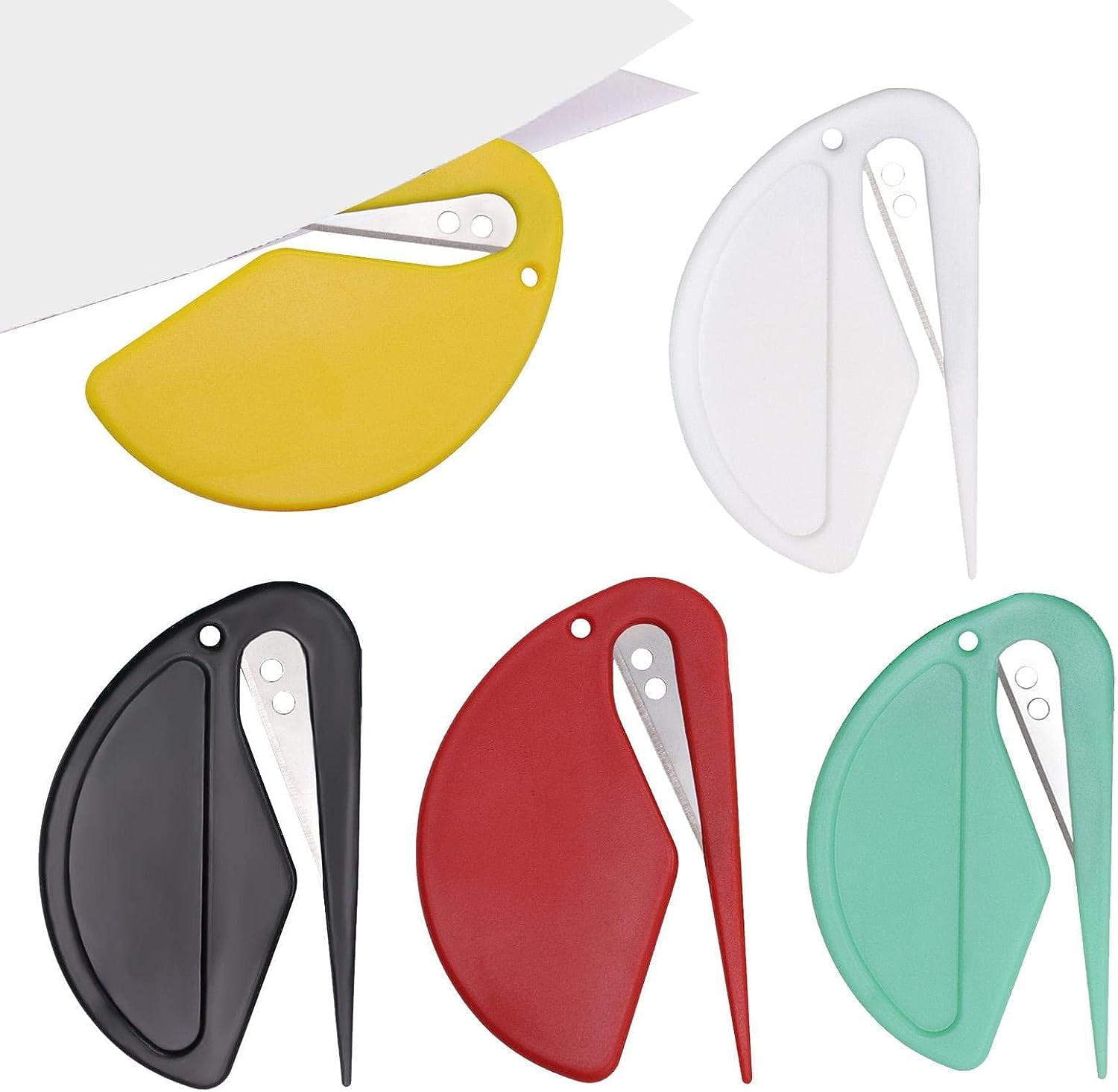 Mini Box Cutter - Durable Envelope Slitter with Safety Concealed Razor ...