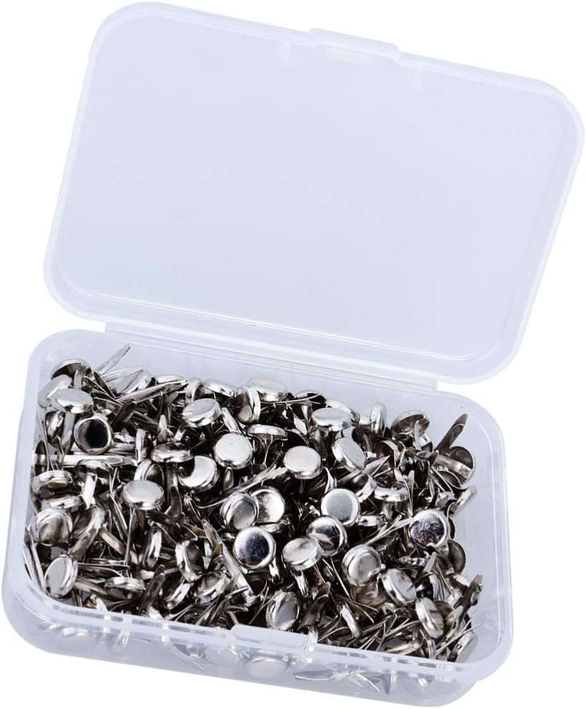 Mini Brads Round Paper Fastener 200pcs Metal Brass Pastel Brads with ...