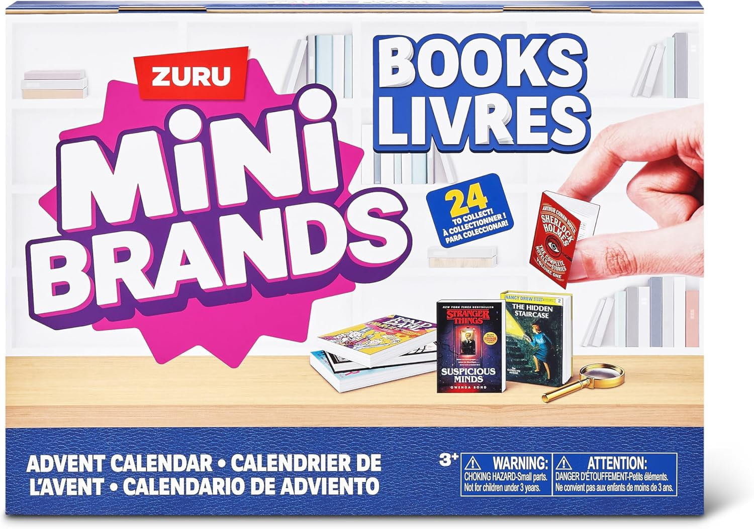 Mini Brands Books Advent Calendar by ZURU, Collectible Seasonal Toys ...