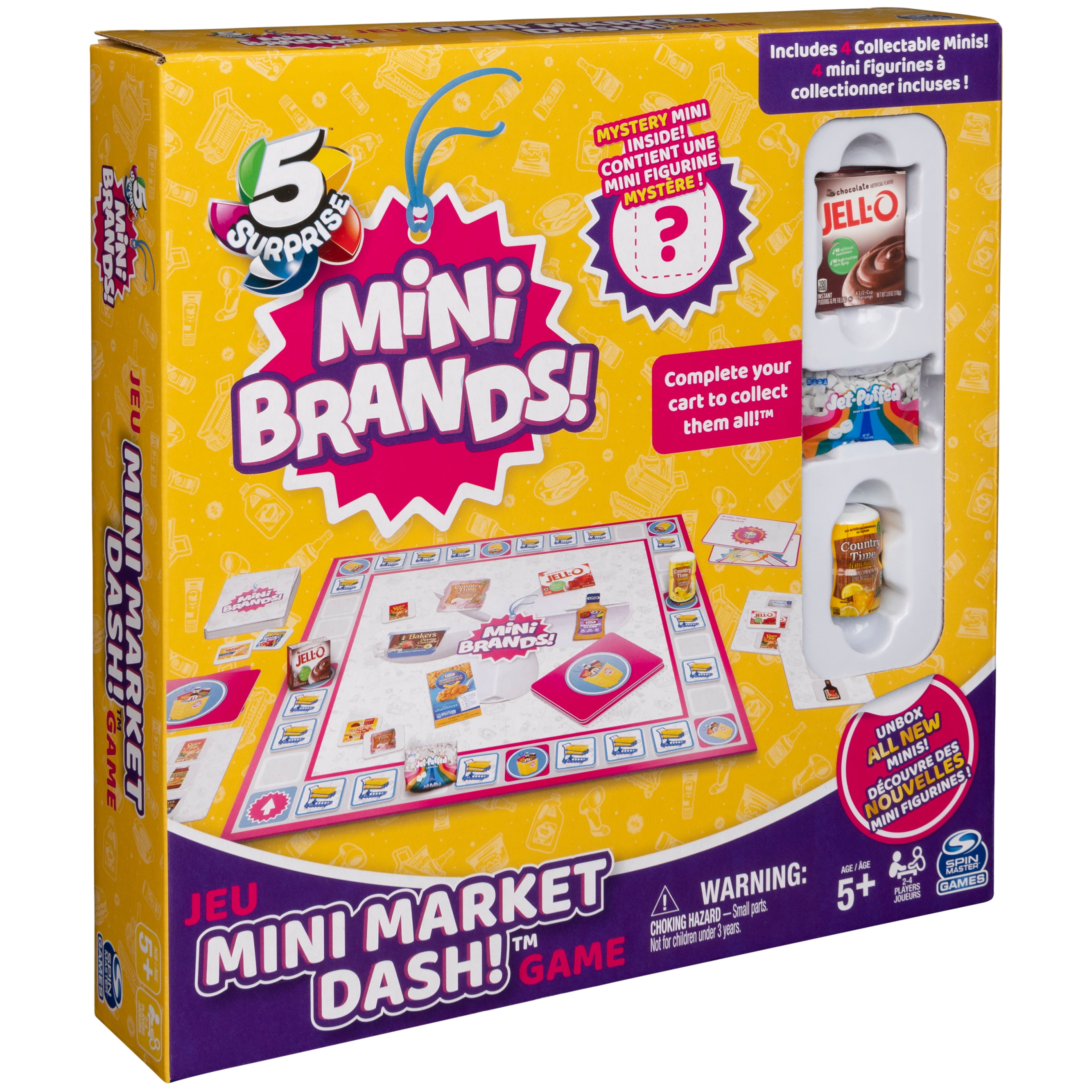Mini Brands, Mini Market Dash Game with Groceries, for Kids Ages 5 ...
