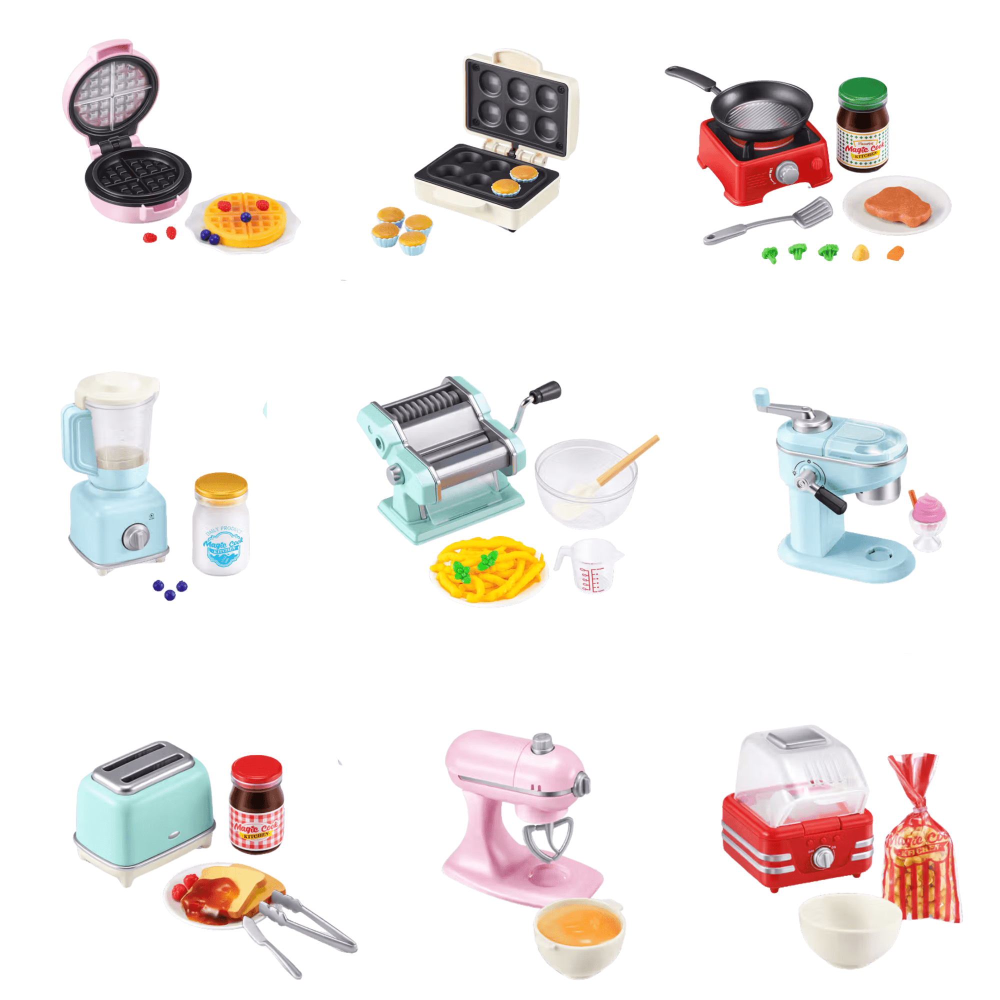 Mini Brands Really Works Magic Cook Kitchen Capsule Series 1 COMPLETE ...