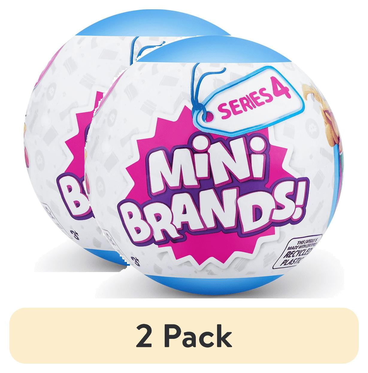 (2 pack) Mini Brands Series 4 Mystery Capsule Real Miniature Brands ...