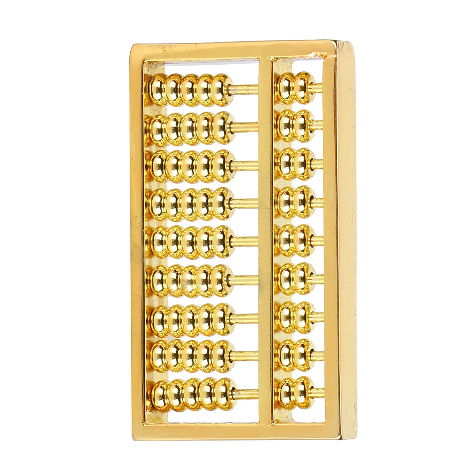 Mini Brass Abacus 9 Gears Chinese Math Calculating Tool for Kids Adult ...