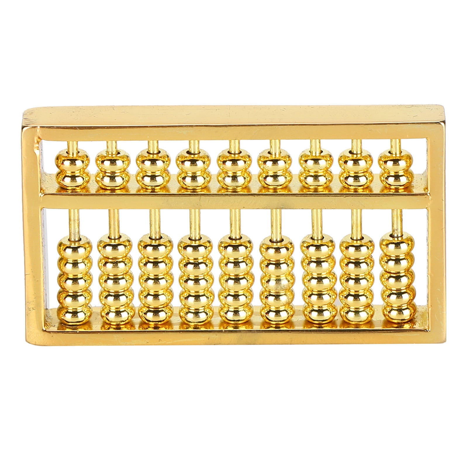 Mini Brass Abacus 9 Gears Chinese Math Calculating Tool for Kids Adult ...