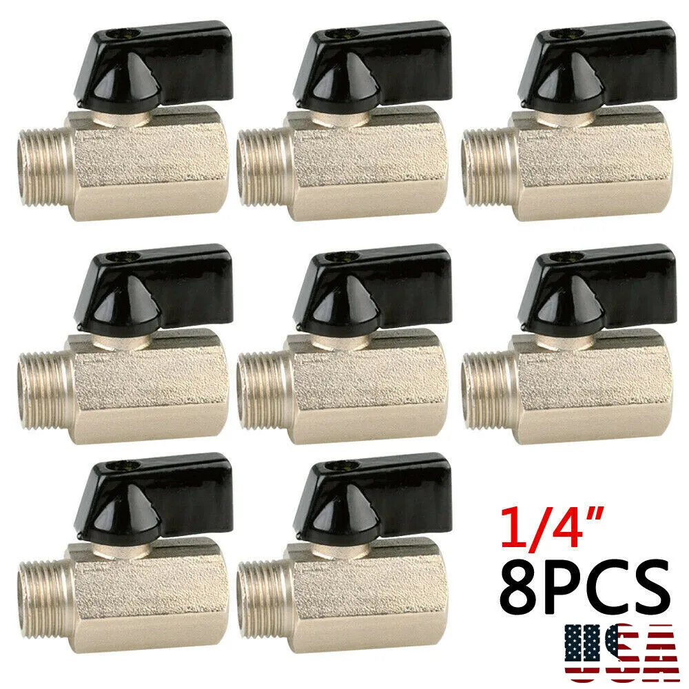 Mini Brass Ball Shut Off Valve Female x Male NPT Valve Anti-explosion 1 ...