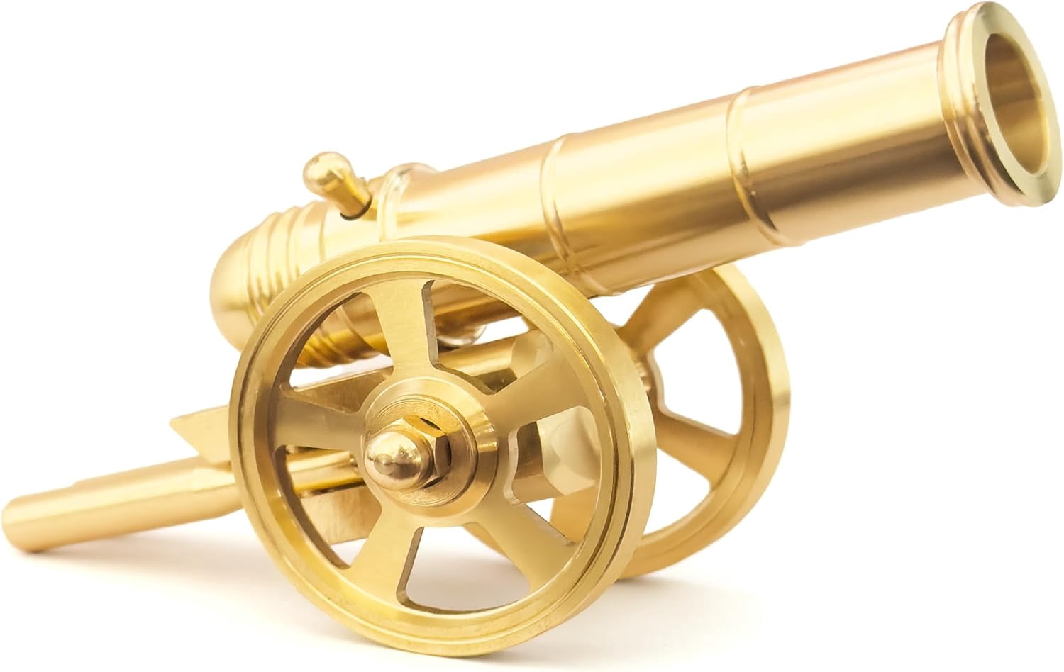 Mini Brass Napoleon Cannon Model Hand-Polished Desktop Showpiece ...