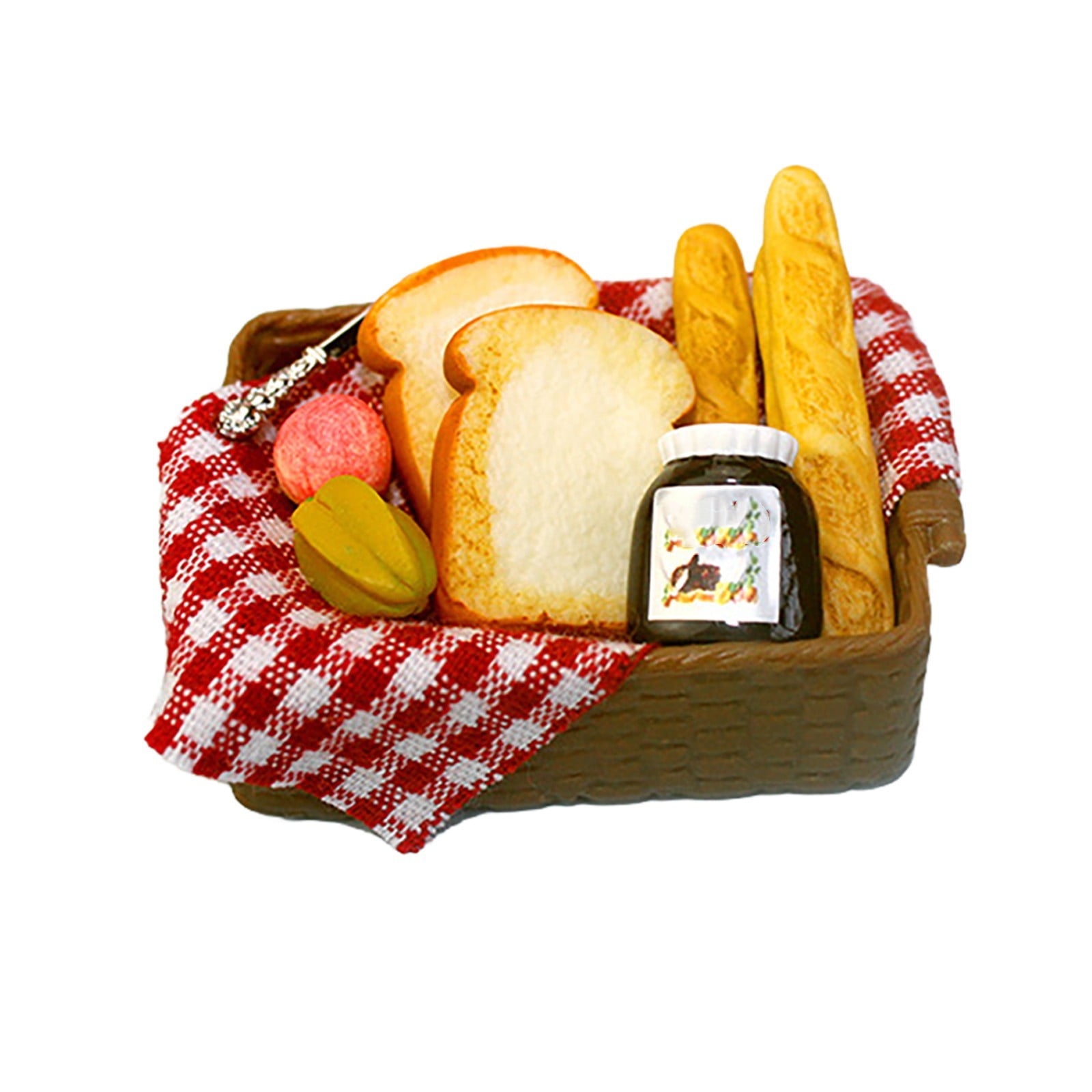 Mini Bread Basket for Dollhouse Accessories | 1:12 Scale Bakery Shop ...