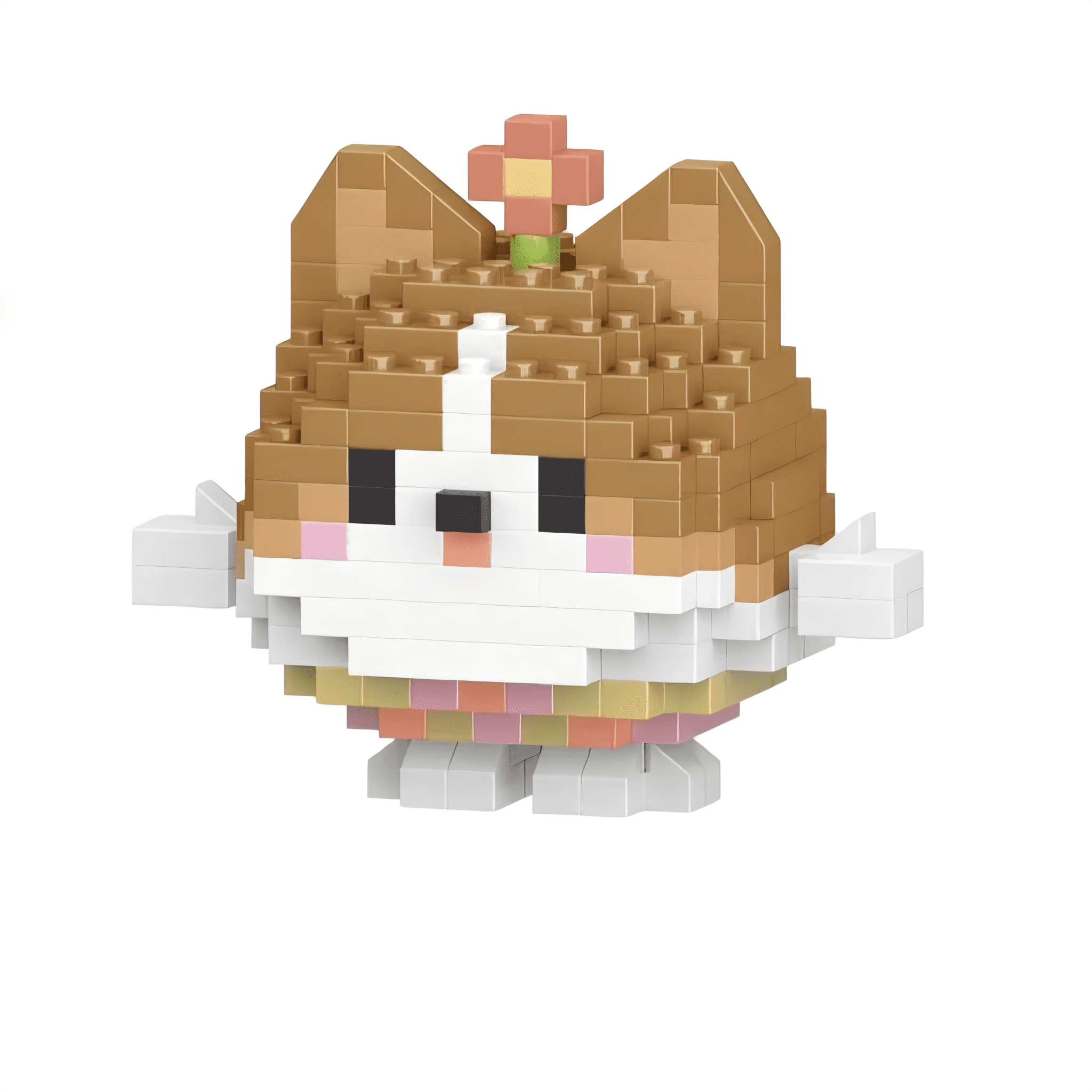Mini Bricks Cute Corgi with Flower Building Kit, Animals Party Favors ...