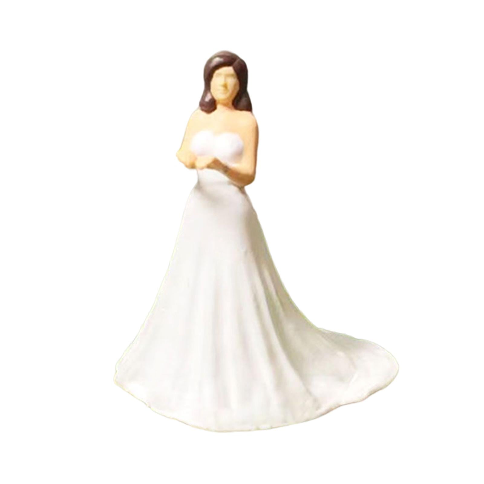 Mini Bride and Groom Set 1/87 Resin Miniature Model Figures Scenery ...