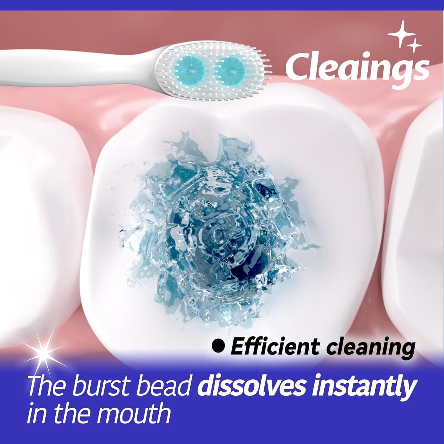 Mini Brushes-Disposable Toothbrushes with Two Cleaning Beads Toothpaste ...
