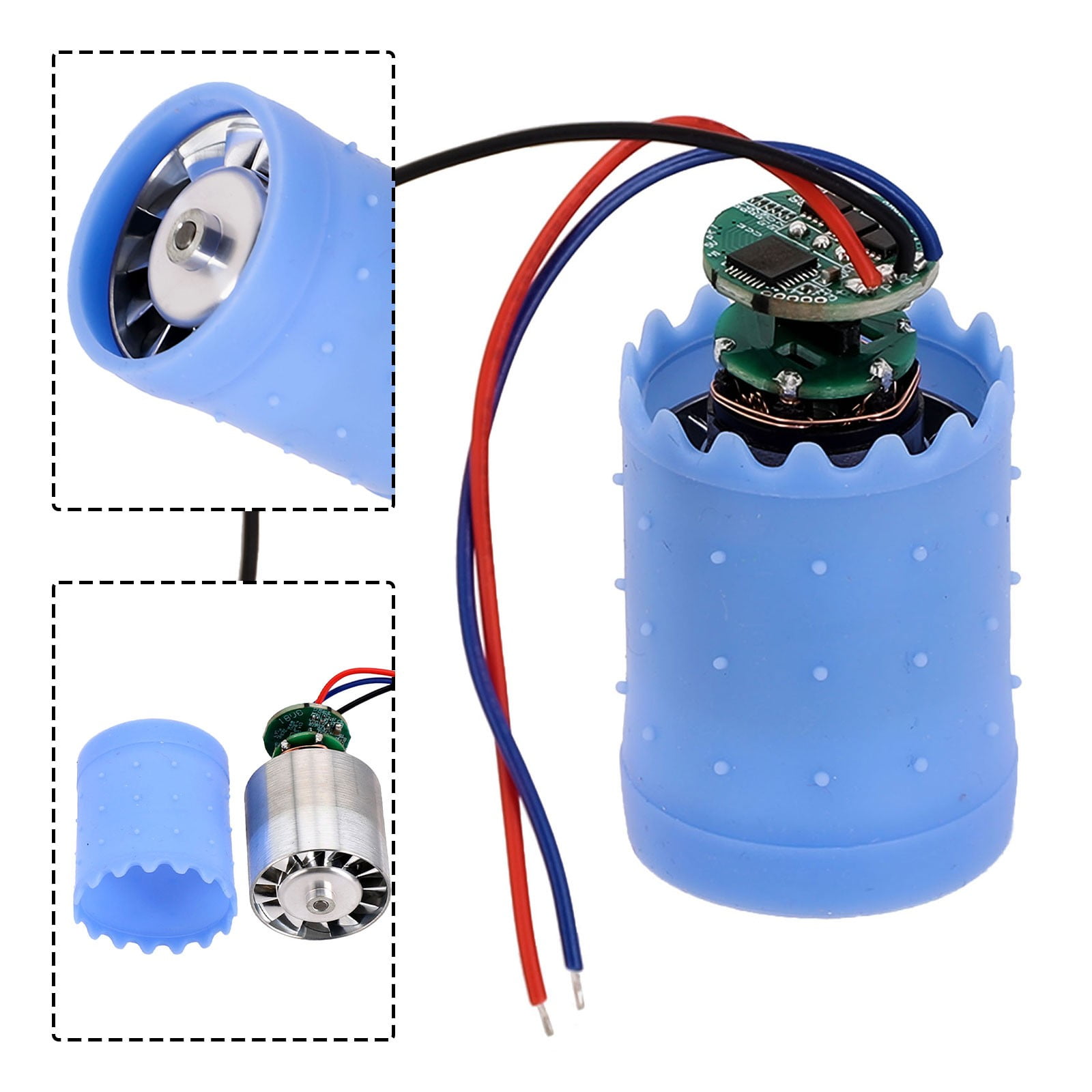 Mini Brushless Motor High-speed CNC Ducted Fan 12V Stepless Speed ...