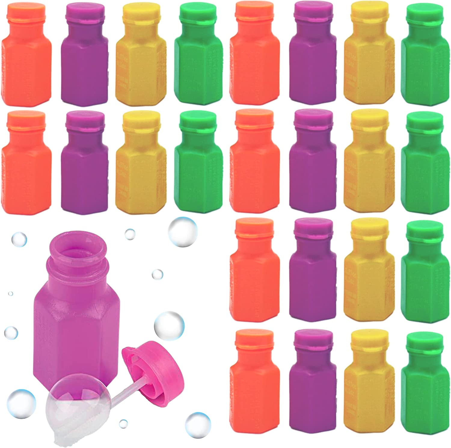 Mini Bubbles Bulk [48 Pack] 1.6" Bubble Bottles Party Favors for Kids ...