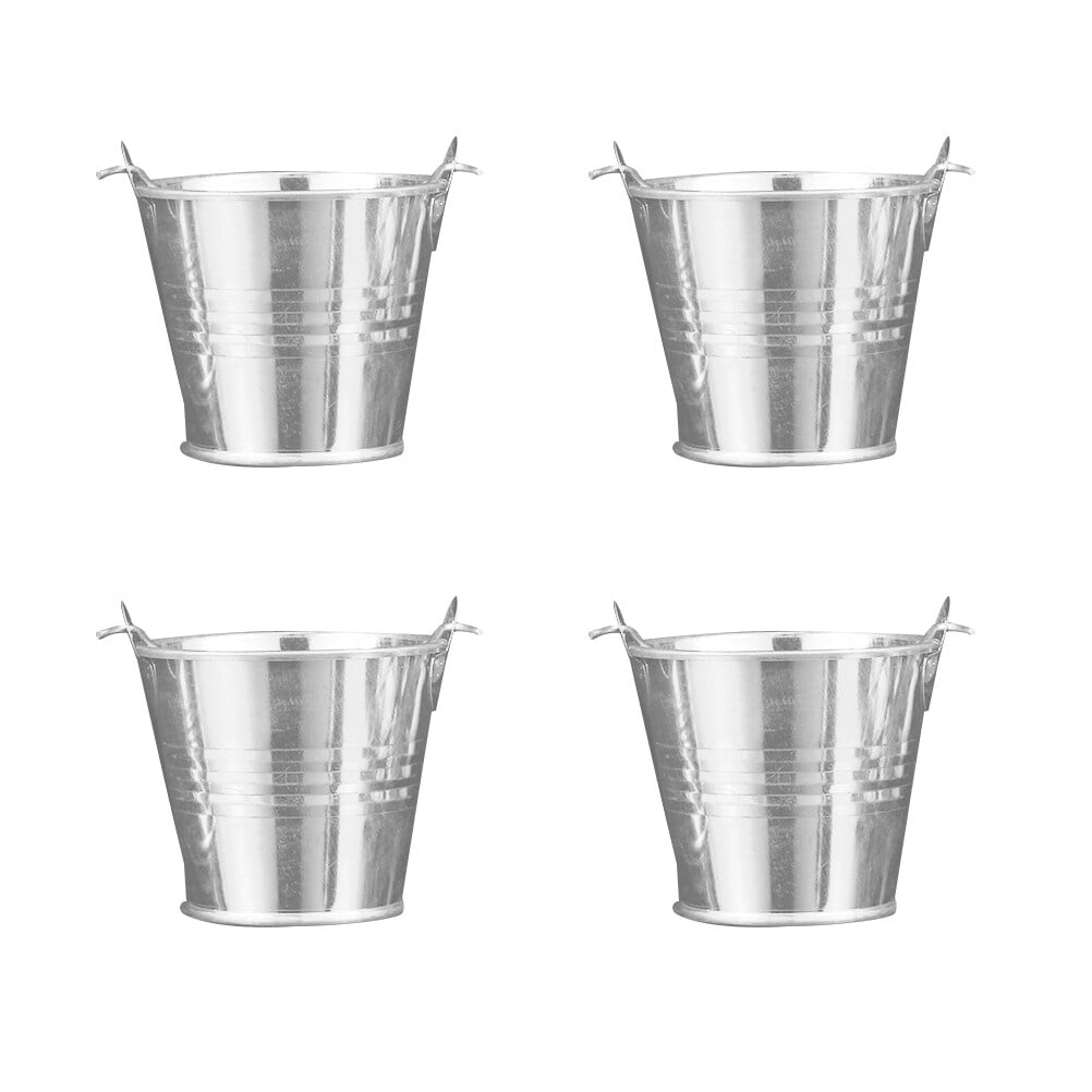 Mini Bucket Flower Pot for Home Iron Small Galvanized Pail Hanging ...