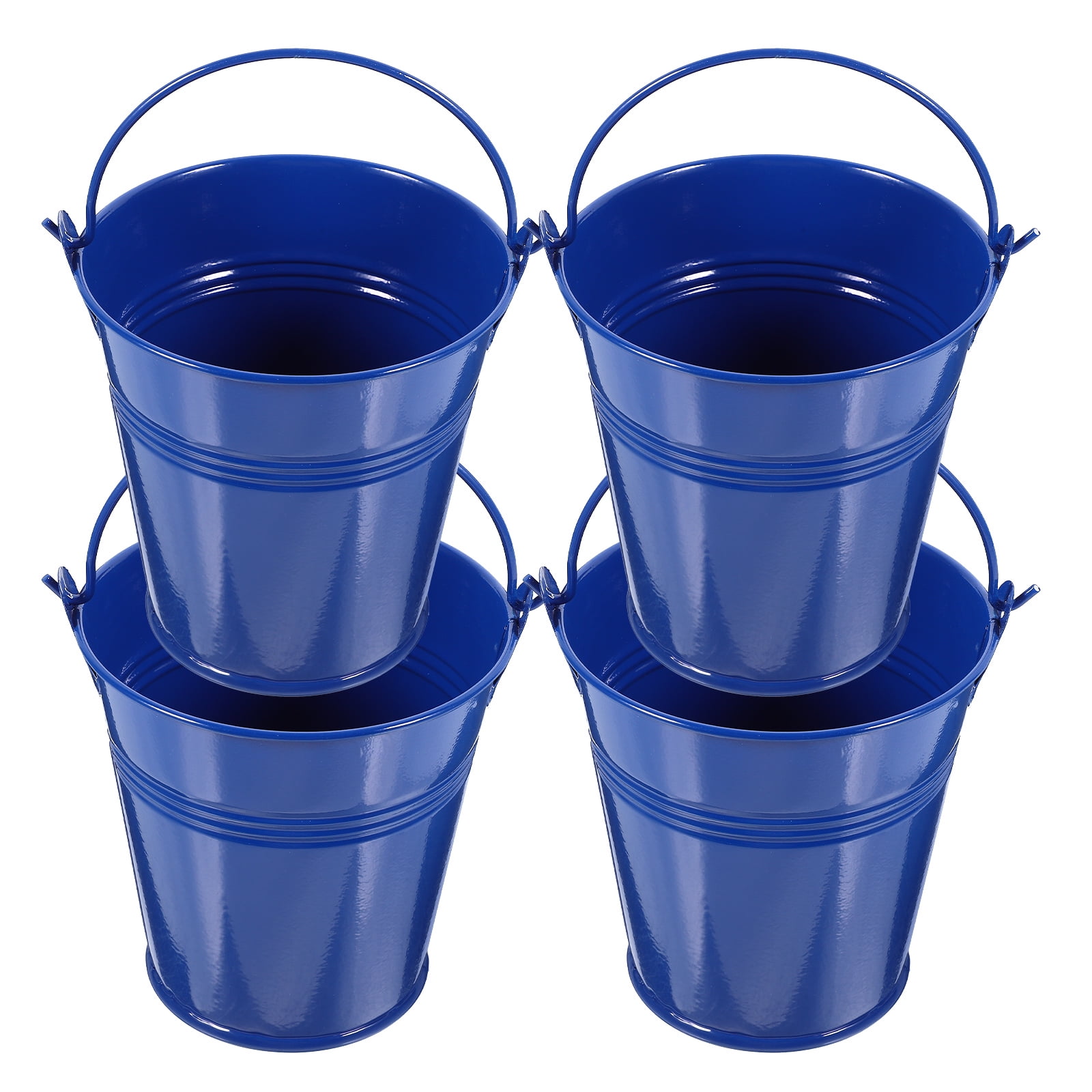 Mini Bucket Metal Desktop Decorate Storage Tubs Home Accents Tin ...