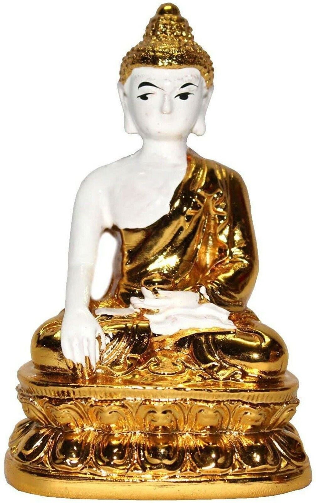 Mini Buddha Statue Dhyani Mudra Sculpture Hindu Fengshui Sitting ...