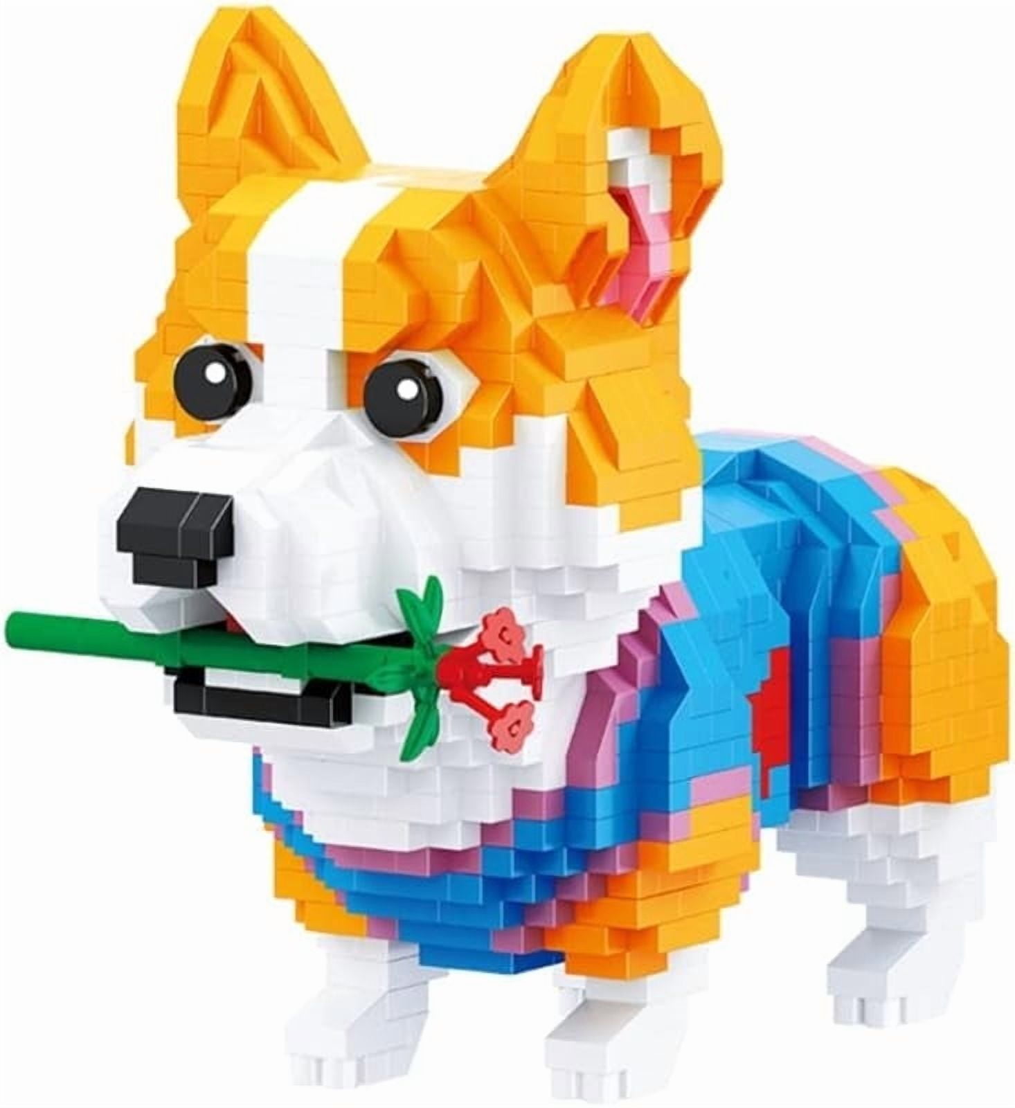 Mini Building Blocks Animal Set, DIY Micro 3D Building Toy Bricks ...