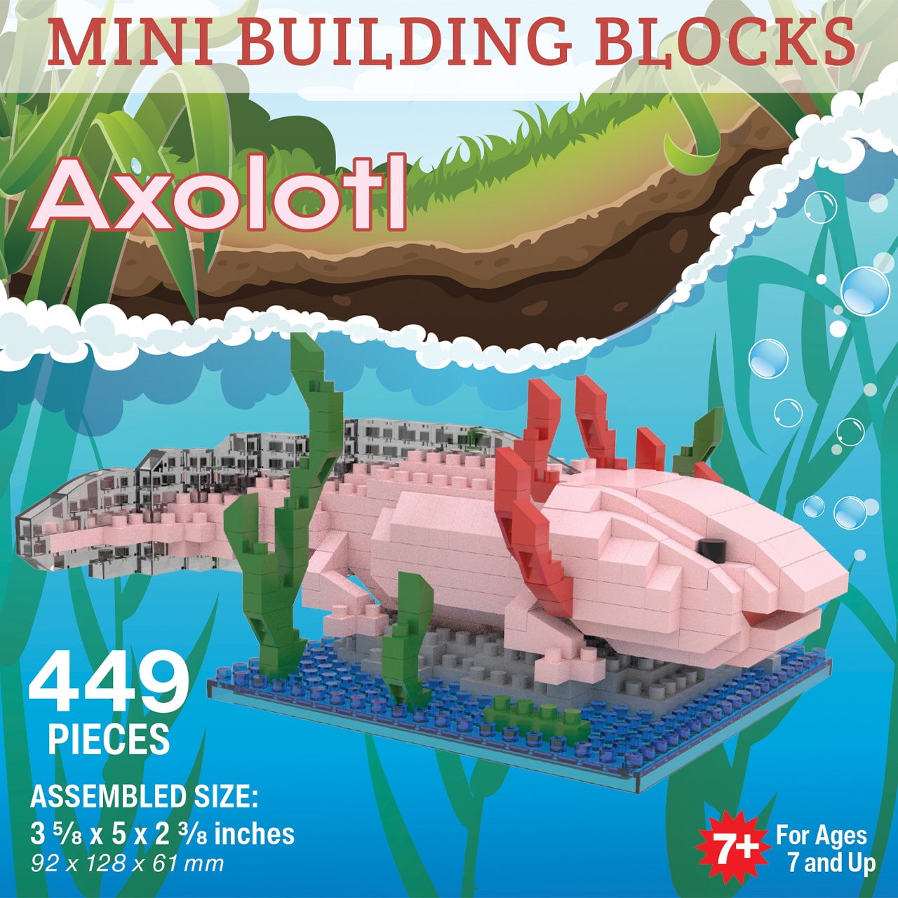 Mini Building Blocks - Axolotl - Walmart.com