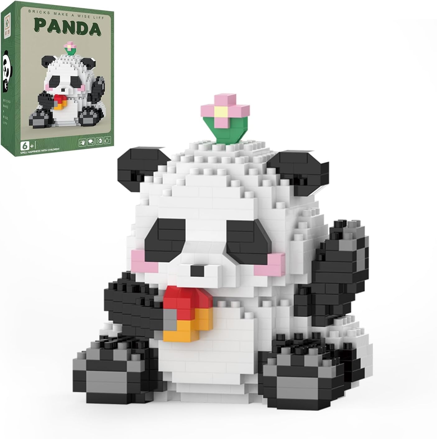 Mini Building Blocks- Bamboo Panda, Party Favors- Micro Blocks Panda ...