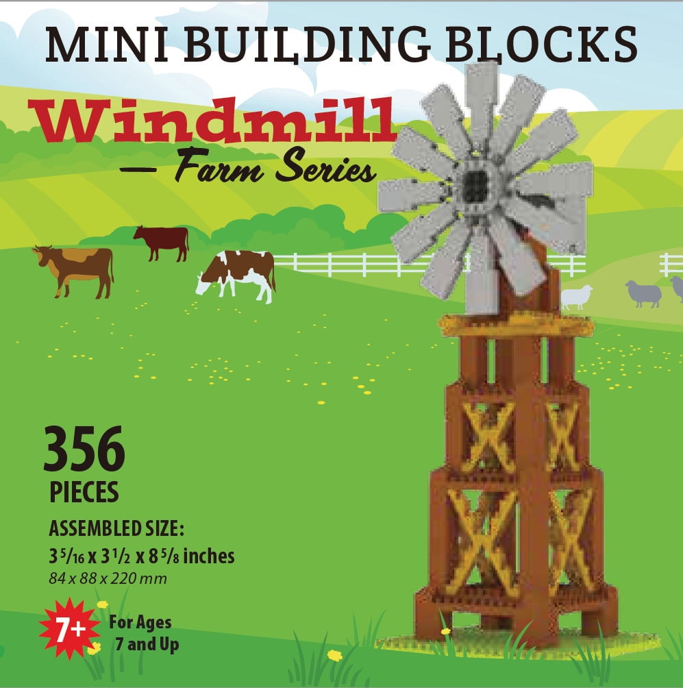 Mini Building Blocks - Farm Series - Windmill - Walmart.com