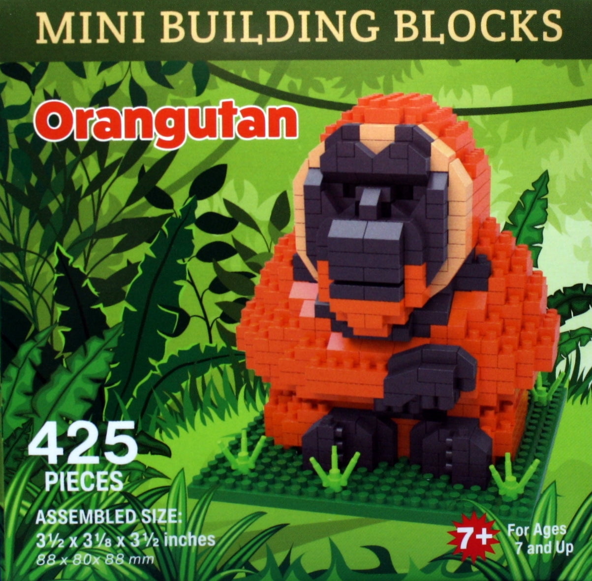 Mini Building Blocks - Orangutan - Walmart.com
