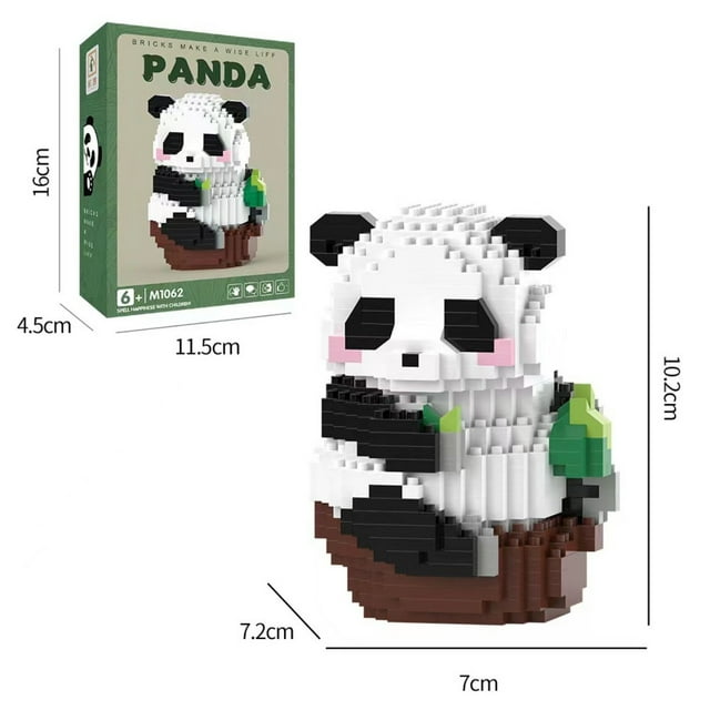 Mini Building Blocks- Panda with Orange, Party Favors- Micro Blocks ...