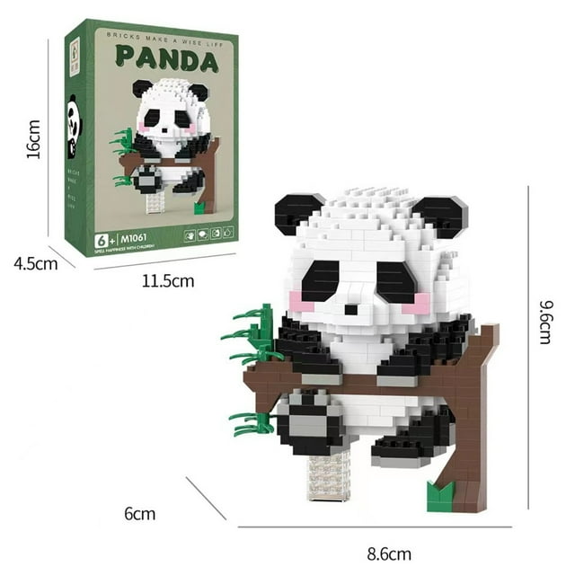 Mini Building Blocks- Panda with Orange, Party Favors- Micro Blocks ...