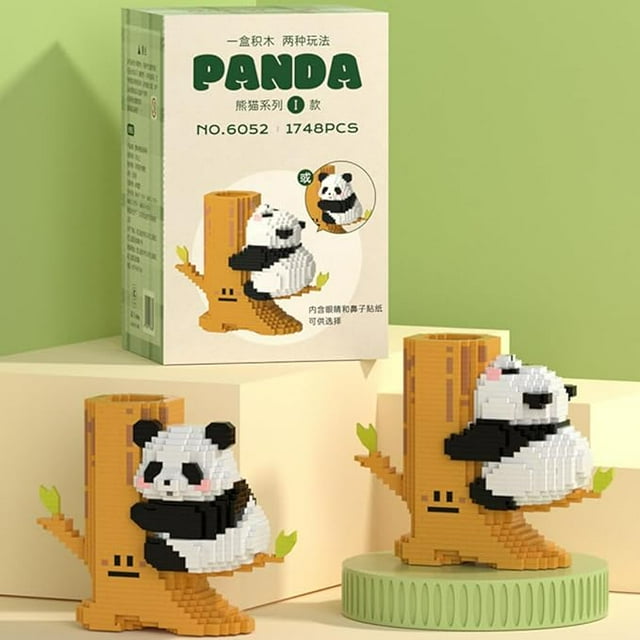 Mini Building Blocks Panda Sets Cute Micro Mini Panda Building Bricks ...