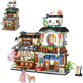 Mini Izakaya Shop Building Blocks Toy, Japanese Street View MOC Creative Model, 789 PCS ...