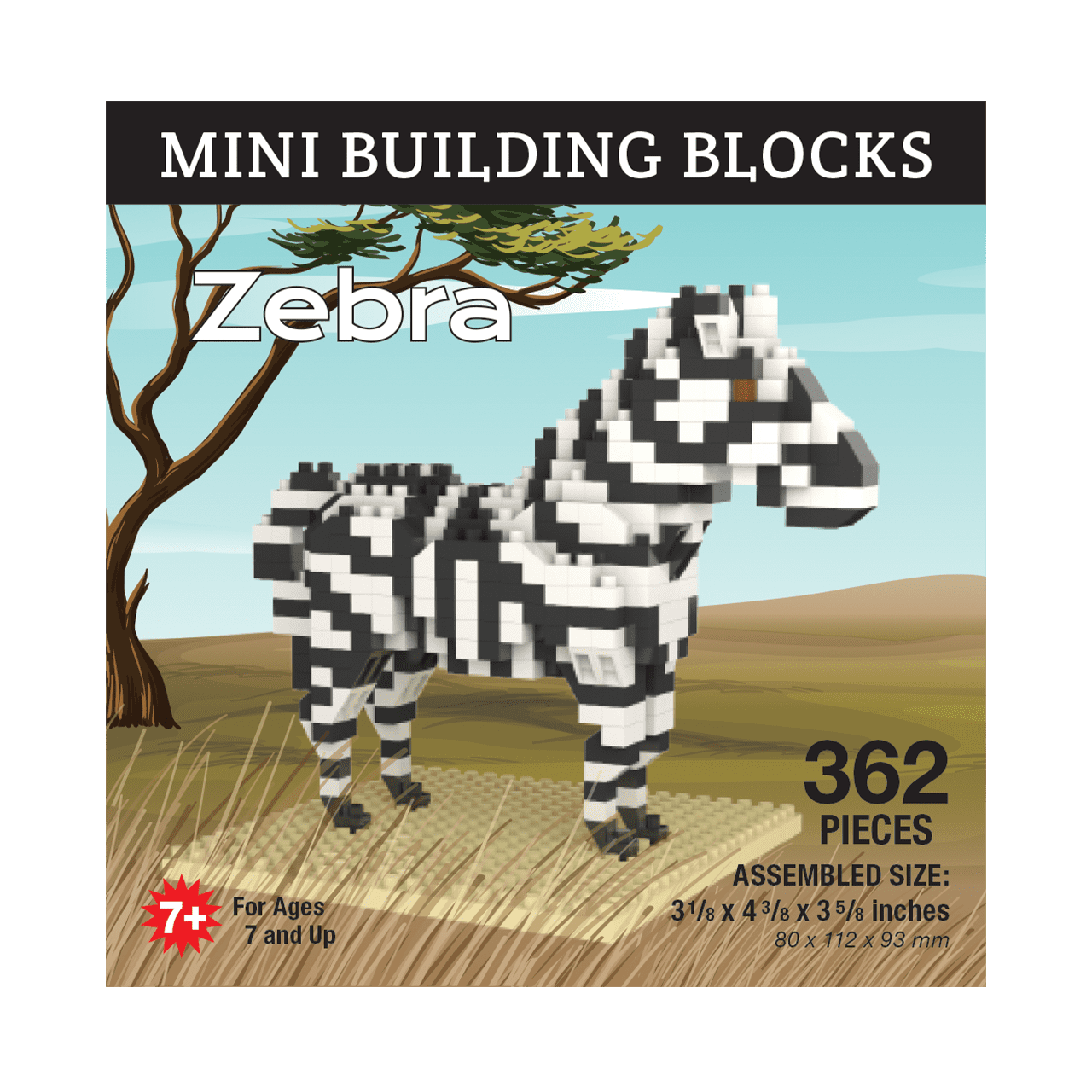 Mini Building Blocks - Zebra - Walmart.com