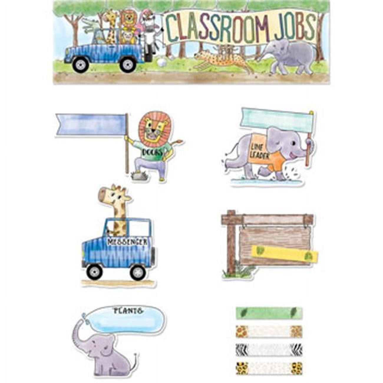 Mini Bulletin Board Safari Friends Classroom Jobs Mini Bulletin Board ...