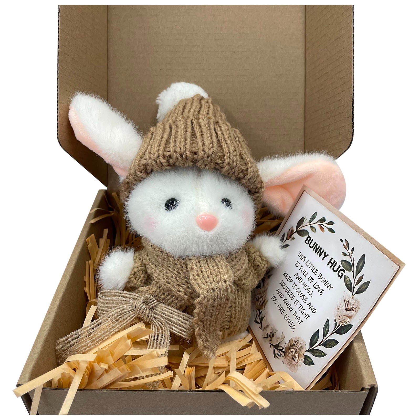 Mini Bunny Hug Cute Easter Gift with Box and Card Easter Stuffers Bunny ...