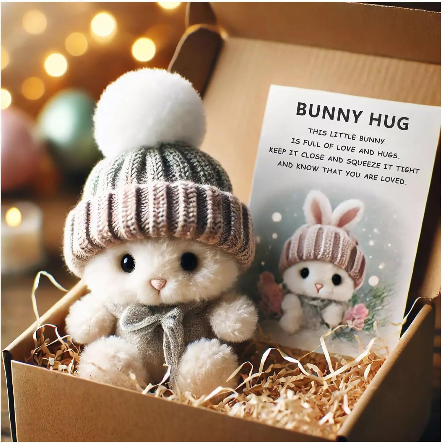 Mini Bunny Hug Cute Easter Gift Easter Bunnies Stuffed Animals Sets ...