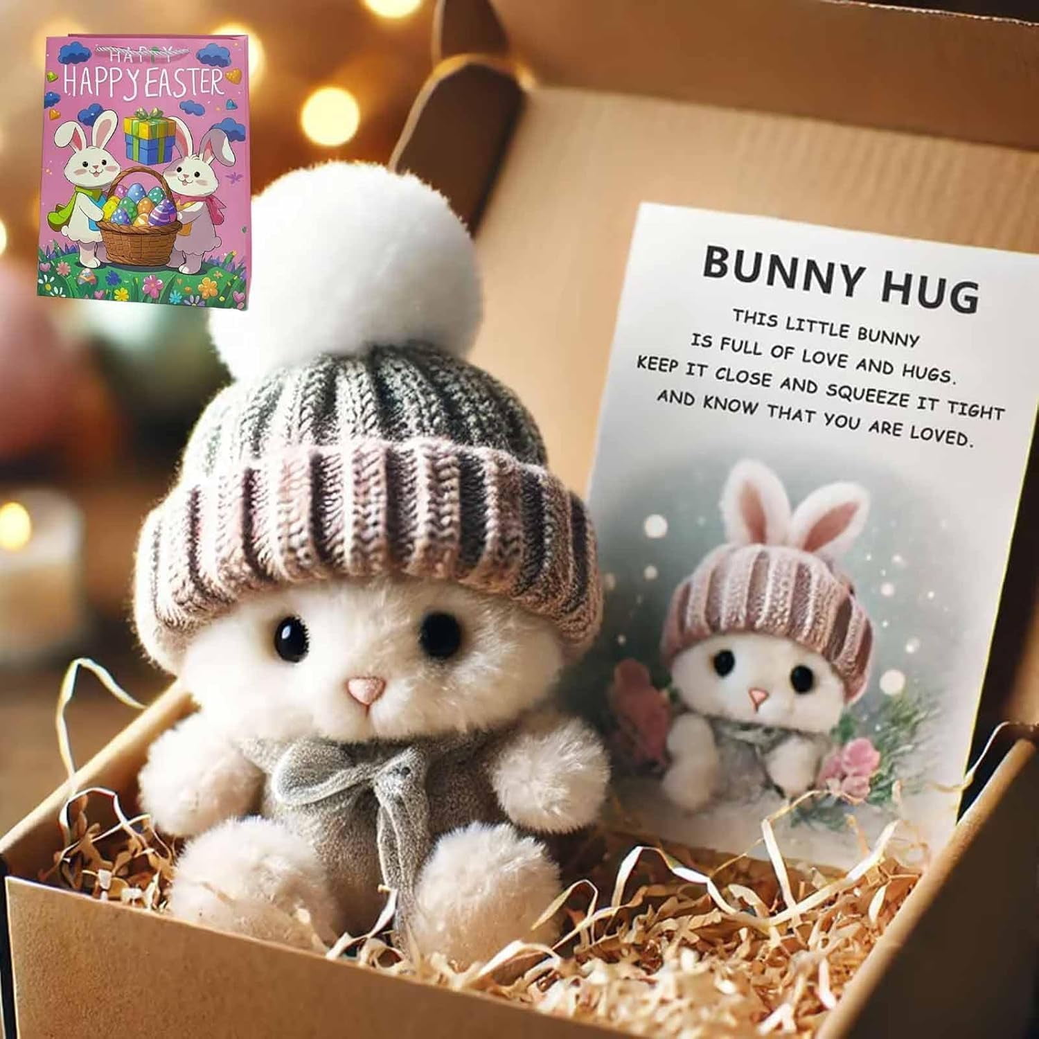 Mini Bunny Hug Cute Easter Gift, Little Bunny Hug Pocket Hug, Cute ...