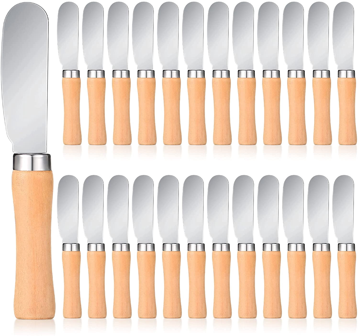 Mini Butter Spreader Knife Bulk 4. 5 Inch Wide Blade Stainless Steel ...