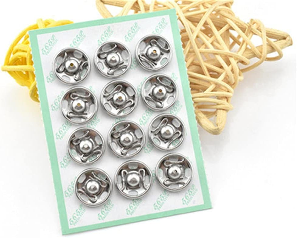 Mini Button Buckle Invisible Metal Snap Buttons Fasteners Press Studs ...