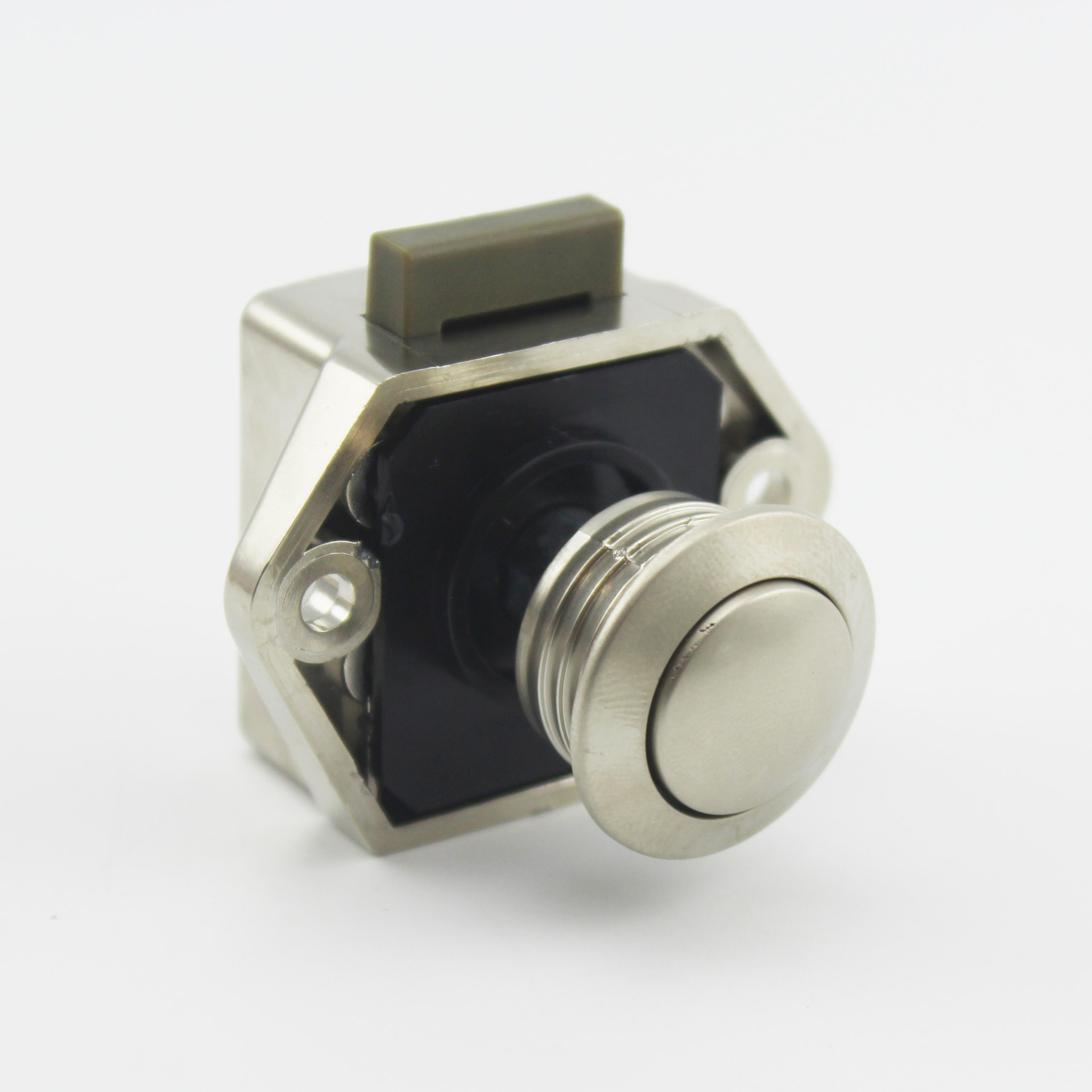 Mini Button Drawer Cabinet Door Lock Caravan Motorhome Nickel Boat Lock Knob (1 Piece) - Walmart.com