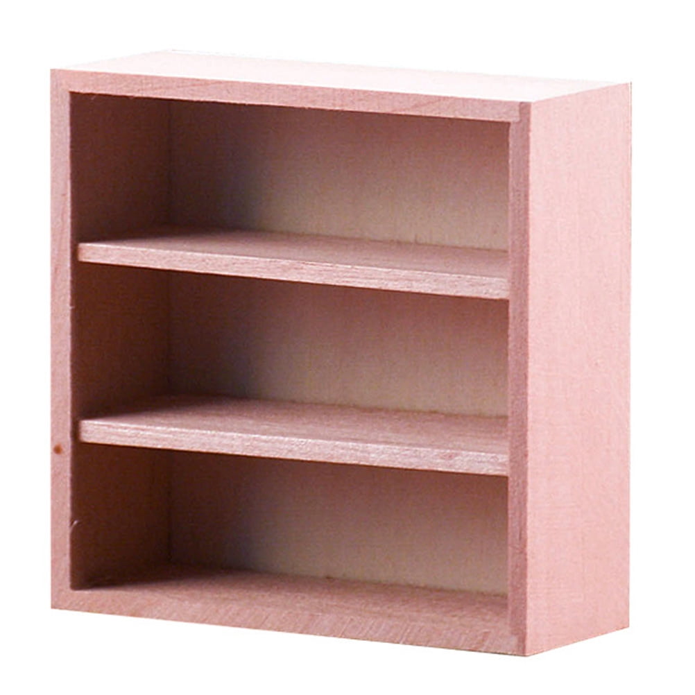 Mini Cabinet Decoration Storage Display Bookcase Wooden Holder ...