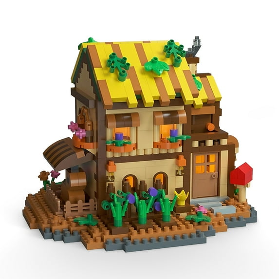Mini Cabins Micro Building Blocks Set, Mountain Treehouse DIY Building ...