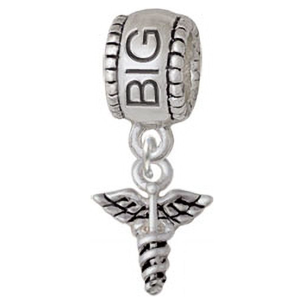Mini Caduceus - Big Sister Charm Bead - Walmart.com