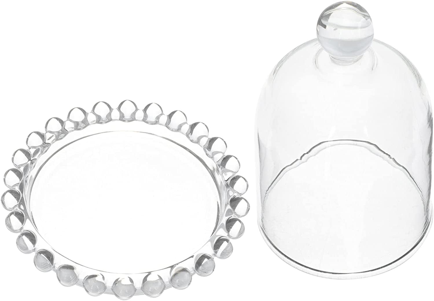 Mini Cake Stand with Dome Cover Cake Cupcake Stand Round Clear Cloche ...