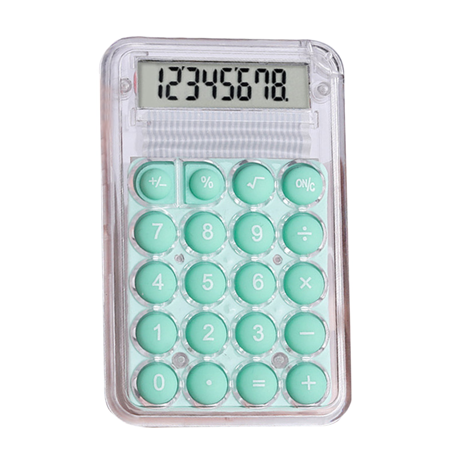 Mini Calculator 8 Digit Display Pocket Size Basic Calculator Battery ...