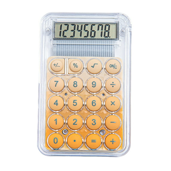 Mini Calculator 8 Digit Display Pocket Size Basic Calculator Battery ...